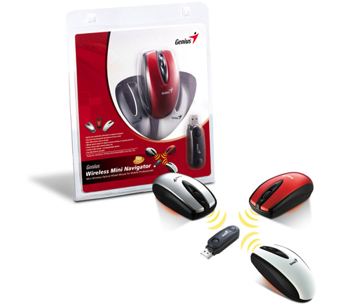 Genius Wireless Mini Navigator + coques interchangeables - Souris ...