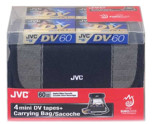 JVC Pack 4 Mini DV + Sacoche - Cassette pour caméscope - Achat & prix ...