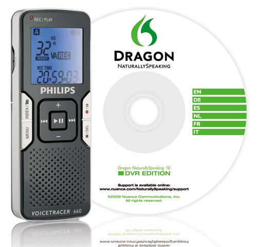 Philips Kit LFH-660 + logiciel Dragon Naturally Speaking version 10 ...