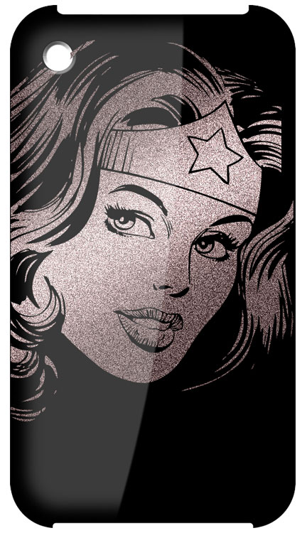 DC Comics Coque iPhone 3G & 3Gs Wonder Woman - Noir & Blanc - Coque et ...