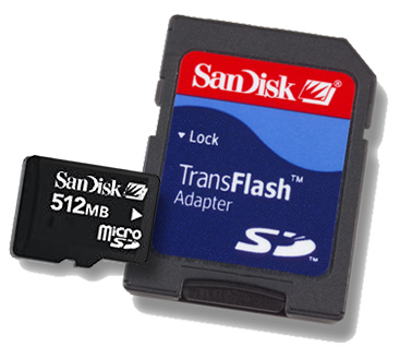 SanDisk carte microSD (TransFlash) 512 Mo - Carte mémoire micro SD ...