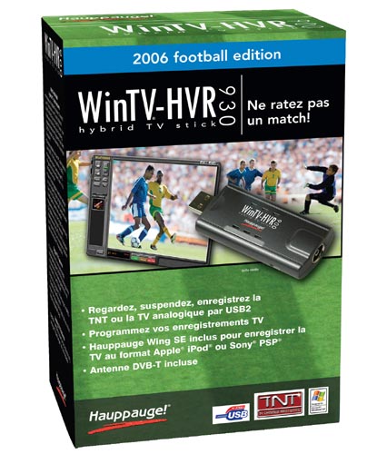 Hauppauge WinTV-HVR-930 2006 football edition - Boîtiers tuner TV TNT ...