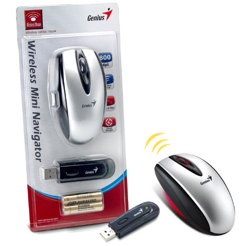 Genius Wireless Mini Navigator Silver - Souris Optique Sans fil ...