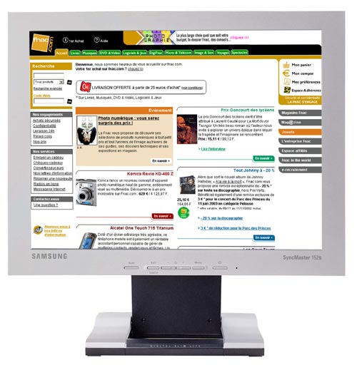Samsung SyncMaster 152S 15" TFT - Ecrans PC - Achat & prix | fnac
