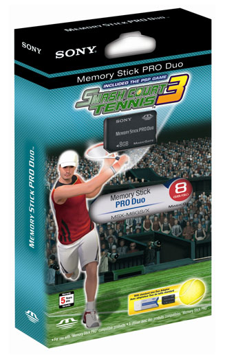 Sony Memory Stick 8 Go + Smash Court Tennis 3 pour PSP - Jeux vidéo ...
