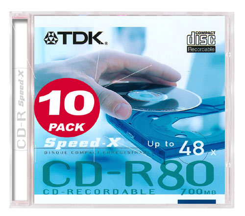 TDK CD-R 80 min x 10 - CD vierge - Achat & prix | fnac